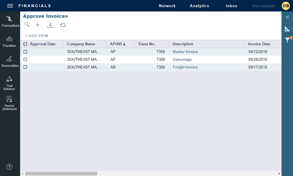 IMOS - Approve Invoices